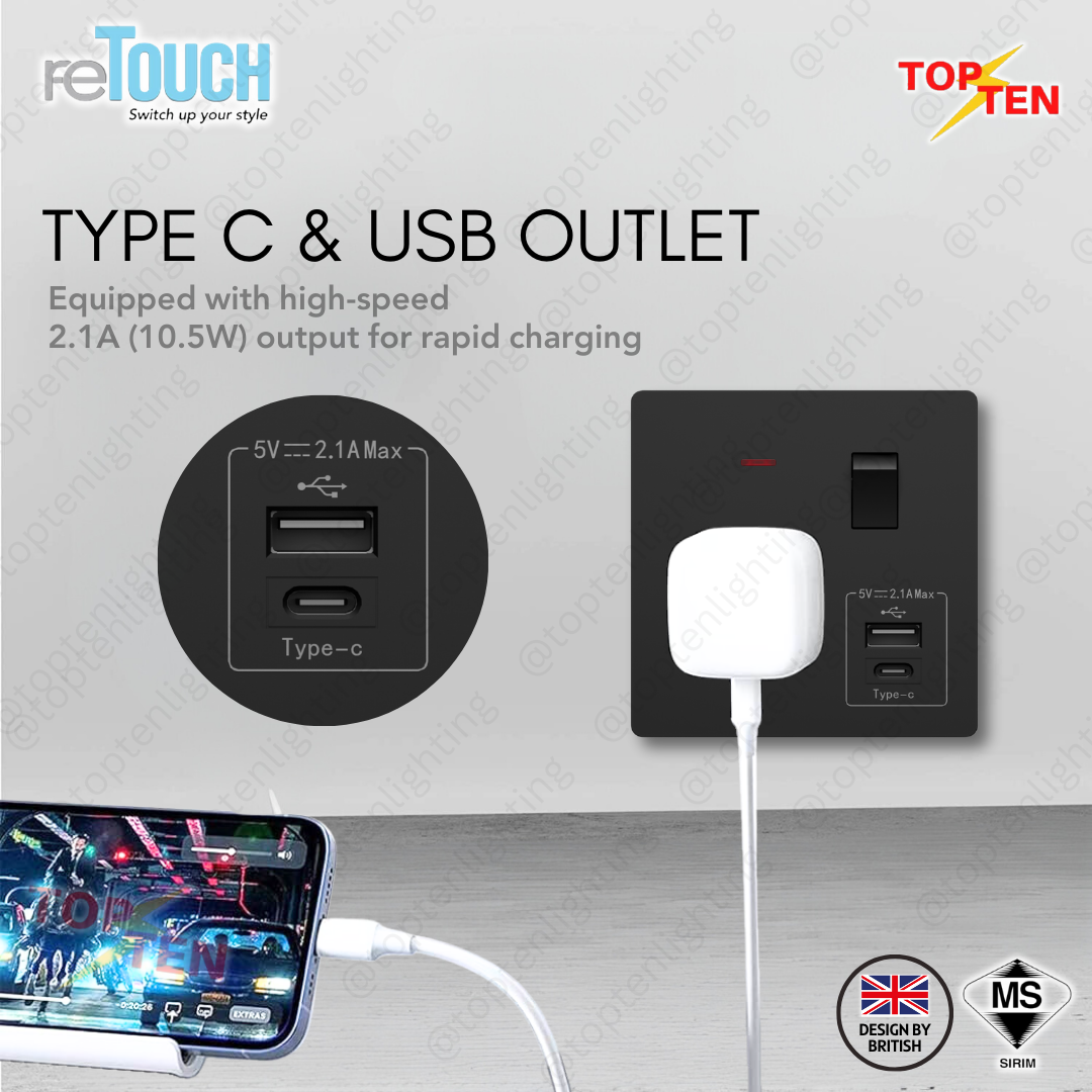 Retouch THIN5 Switches Ultra Thin Soft Touch UV Skin Technology Thin 5 ...