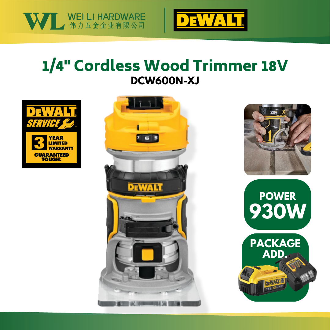 DEWALT DCW600N-XJ Brushless Cordless Trimmer 20V/ mesin trimmer kayu ...