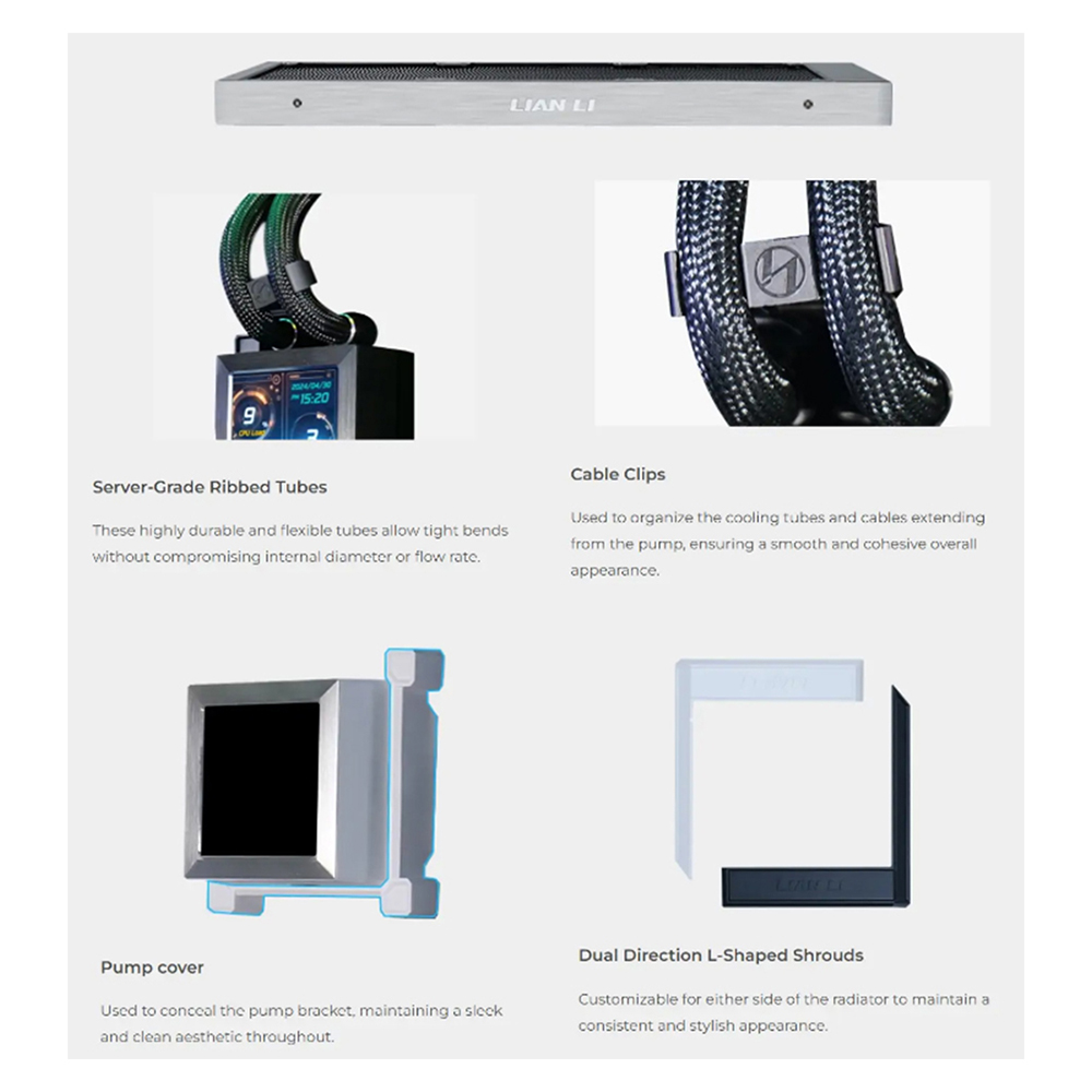 LIAN LI HYDROSHIFT LCD 360mm AIO LIQUID COOLER - HYDROSHIFT LCD 360S ...