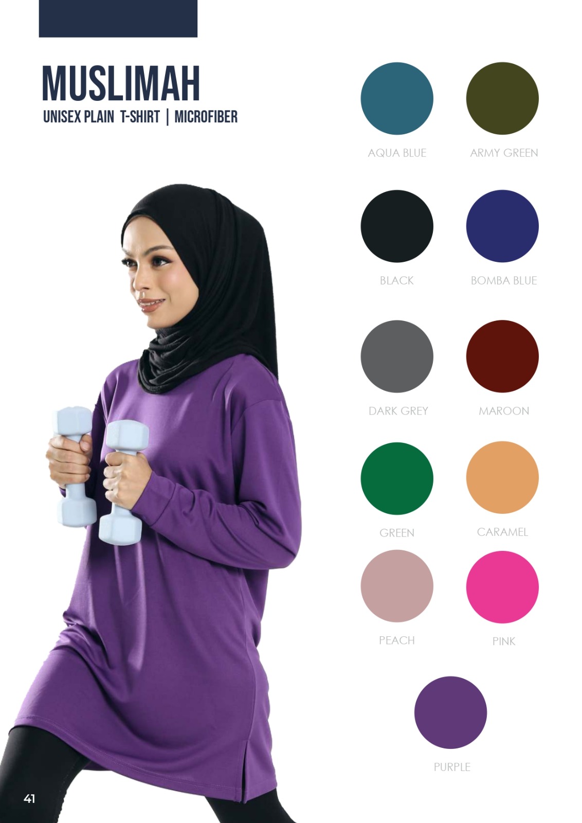 888co Modesfit Microfiber Tshirt Sukan Muslimah Baju Jersey T shirt ...