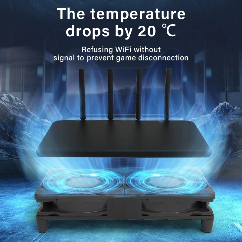 Router Fan Cooling Fan 1800rpm Router Fan Cooling Pad WiFi Modem ...