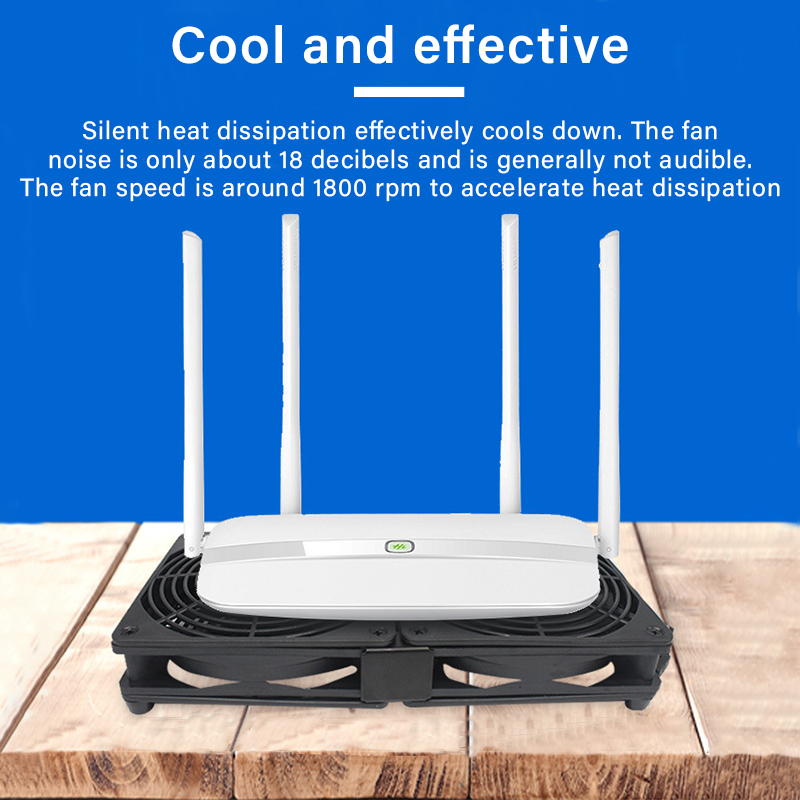 Router Fan Cooling Fan 1800rpm Router Fan Cooling Pad WiFi Modem ...
