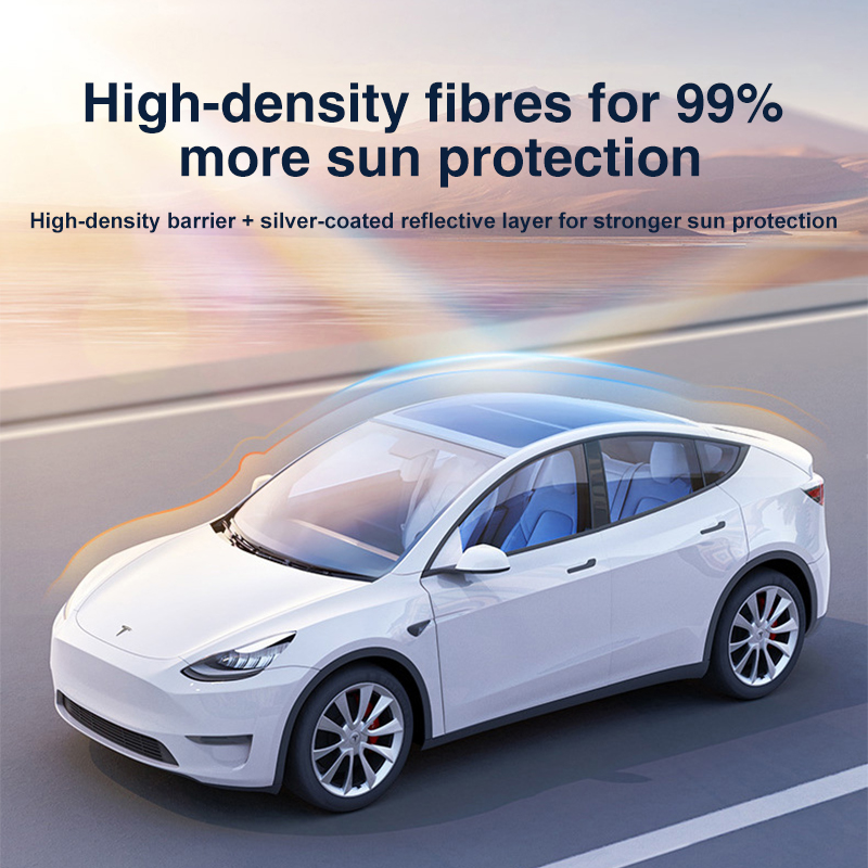 Tesla Sunroof Sunshade Curtain Highland Nano Ice Silk 98% UV Blocking ...