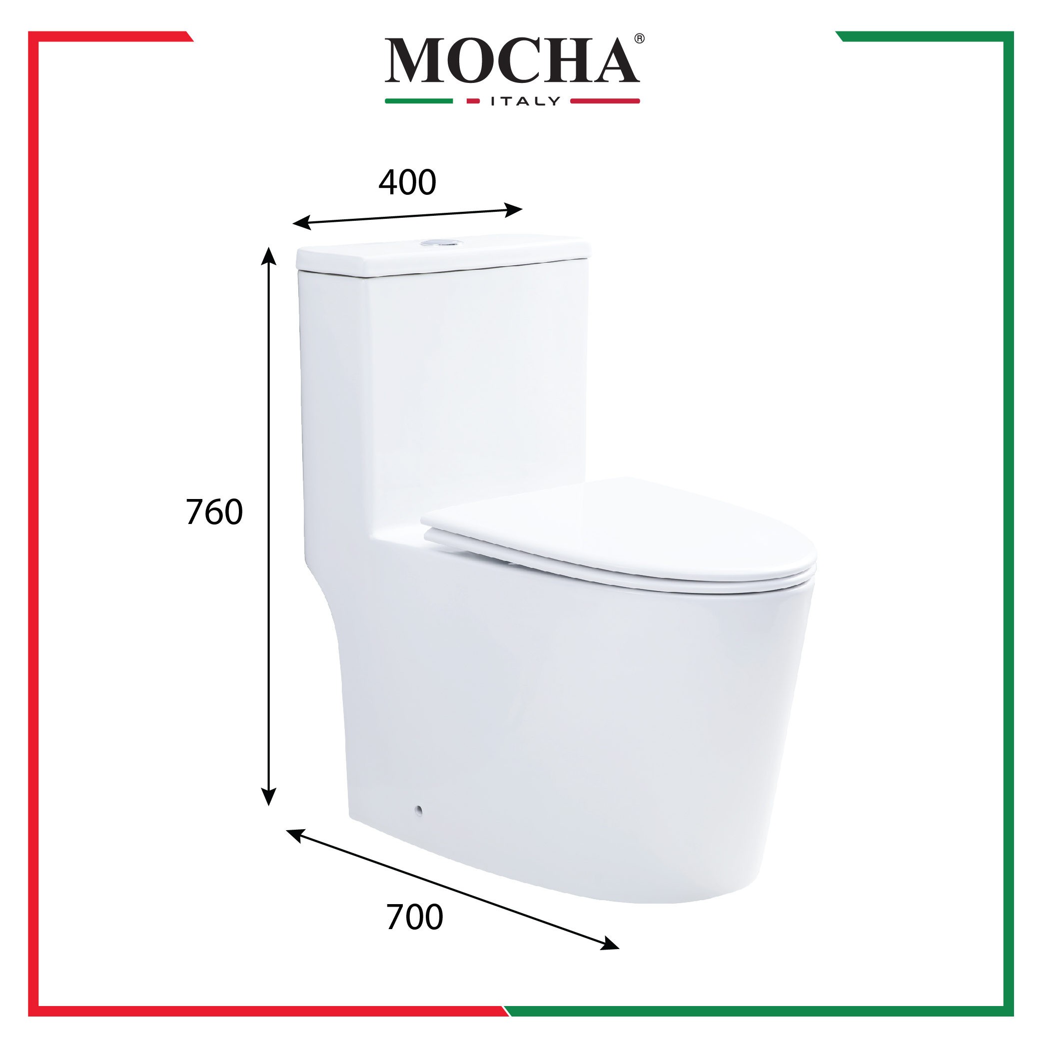 MOCHA Water Closet MWC7614-RL rimless wc one piece water closet jamban ...