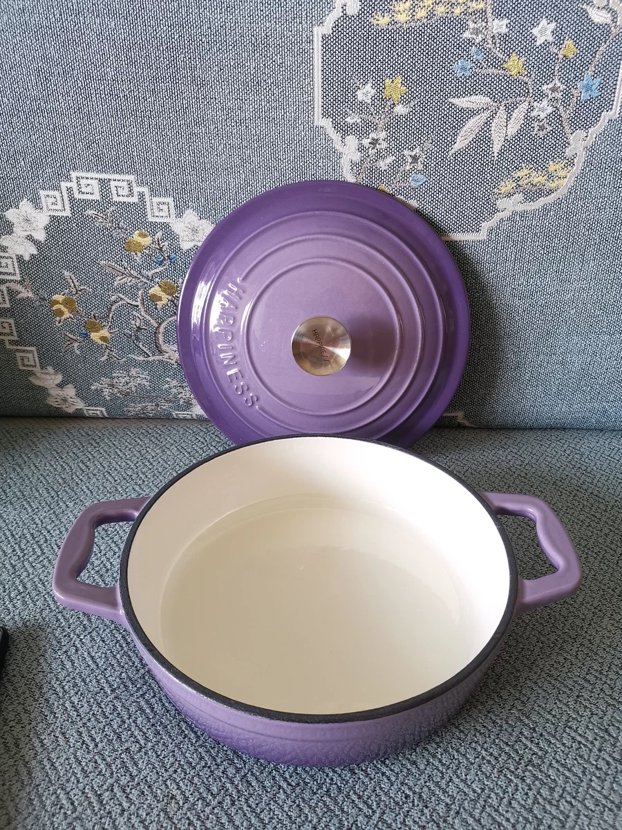 🔥Enamel pot cast iron pot braising and baking pot multi-functional ...