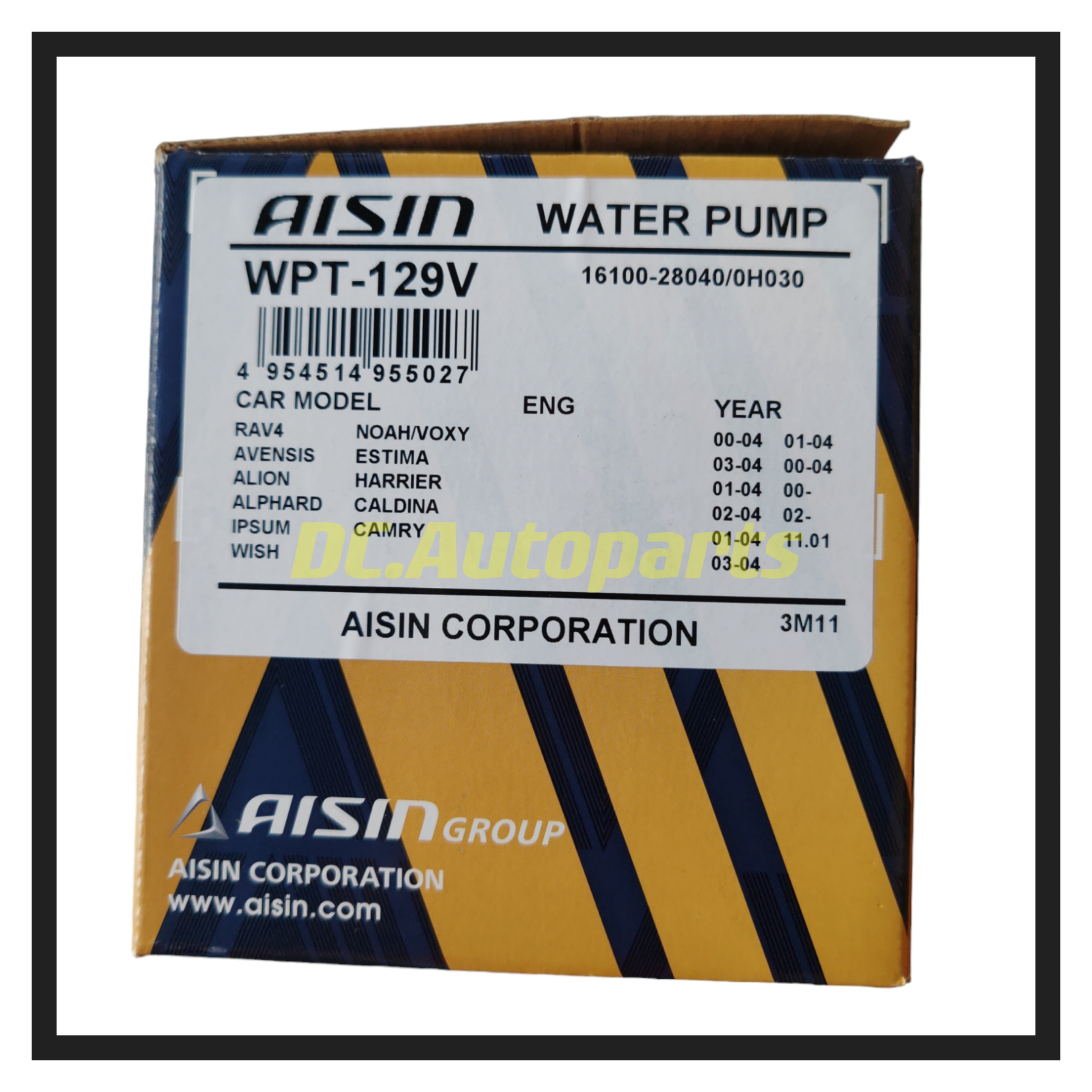 AISIN JAPAN WATER PUMP TOYOTA CAMRY ACV30 ACV31 ESTIMA ACR30 ACR40 ...