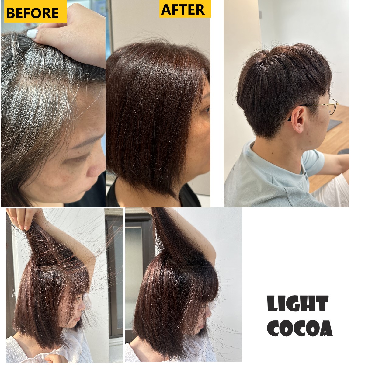 【台湾总公司】KAFEN Hair Color Dye 400ml (Black/Brown)White Gray Hair Dye ...