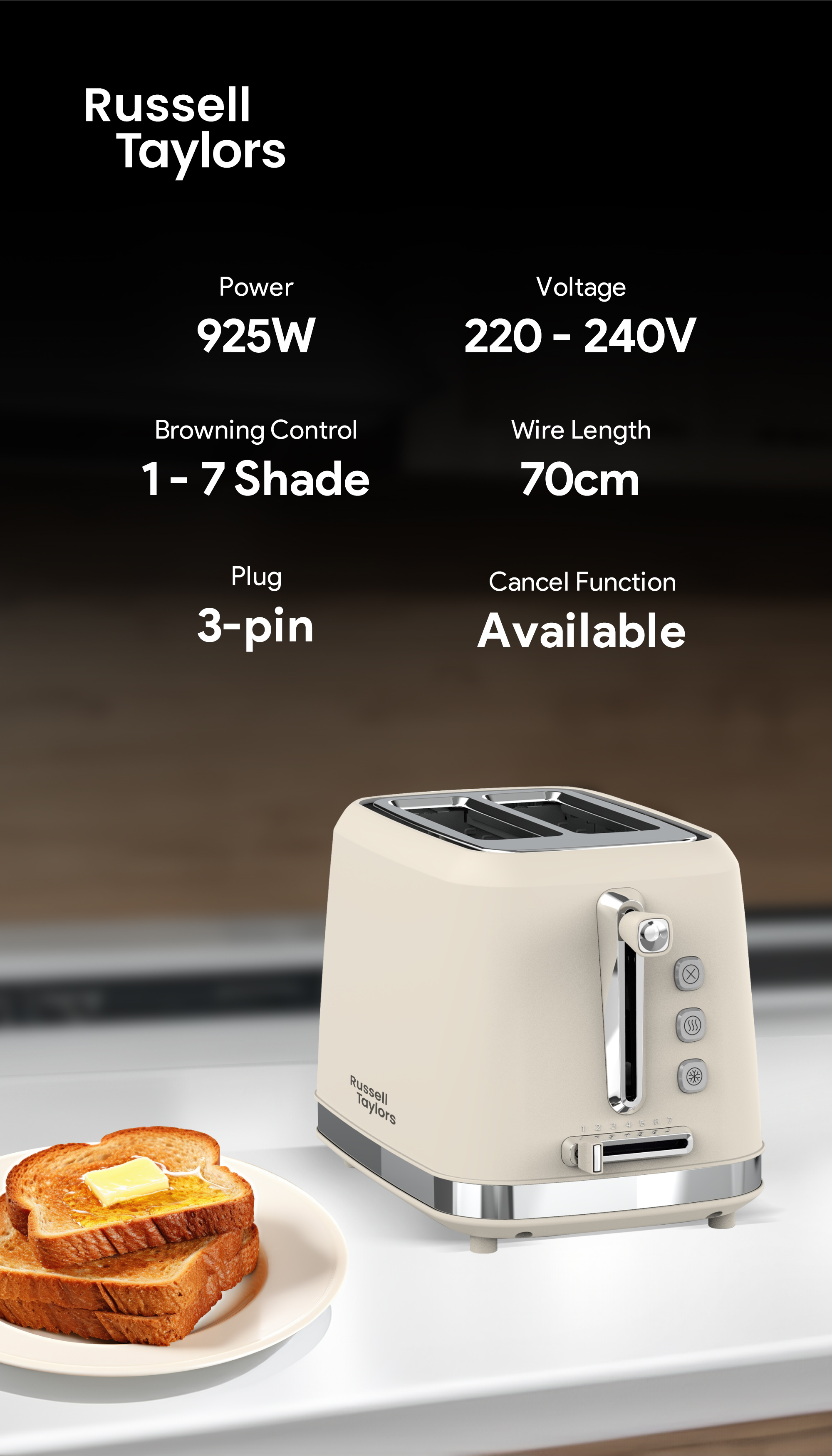 Russell Taylors Retro Toaster RT-10 | Shopee Malaysia