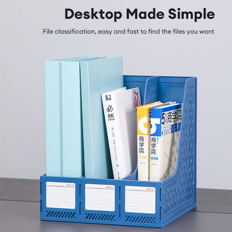 Deli Magazine File Document Organizer Rak Box Desk Storage 78997 ...