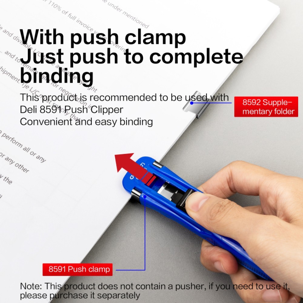 Deli Fastener Refill Binder Clip 8592 | Shopee Malaysia