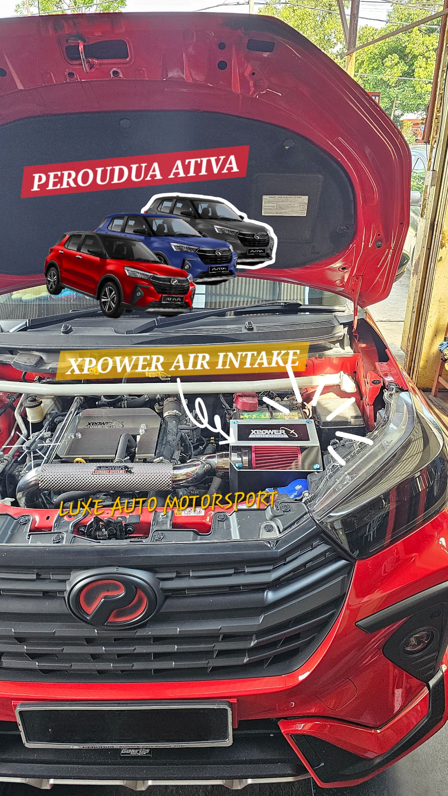 XPower AIR INTAKE Perodua Ativa New Air Intake Systems | Shopee Malaysia