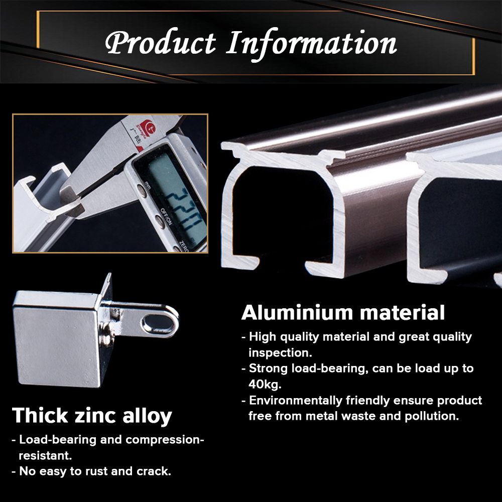 [FULL SET] Borong365 Aluminium Curtain Rail Rod Rel Langsir Curtain ...