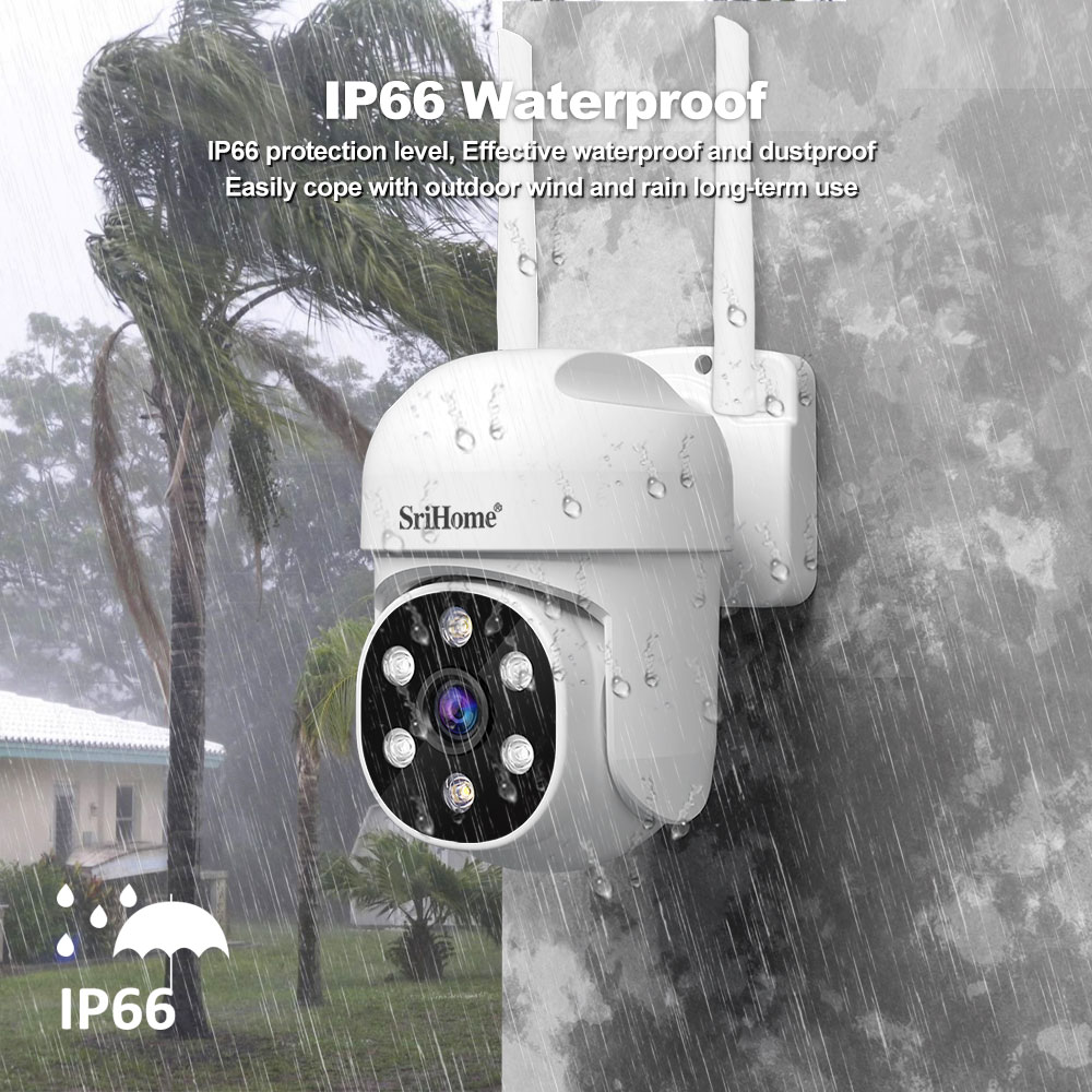 SriHome SH061 1080P FHD CCTV WiFi IP Camera 24-Hours Record Two-Way ...