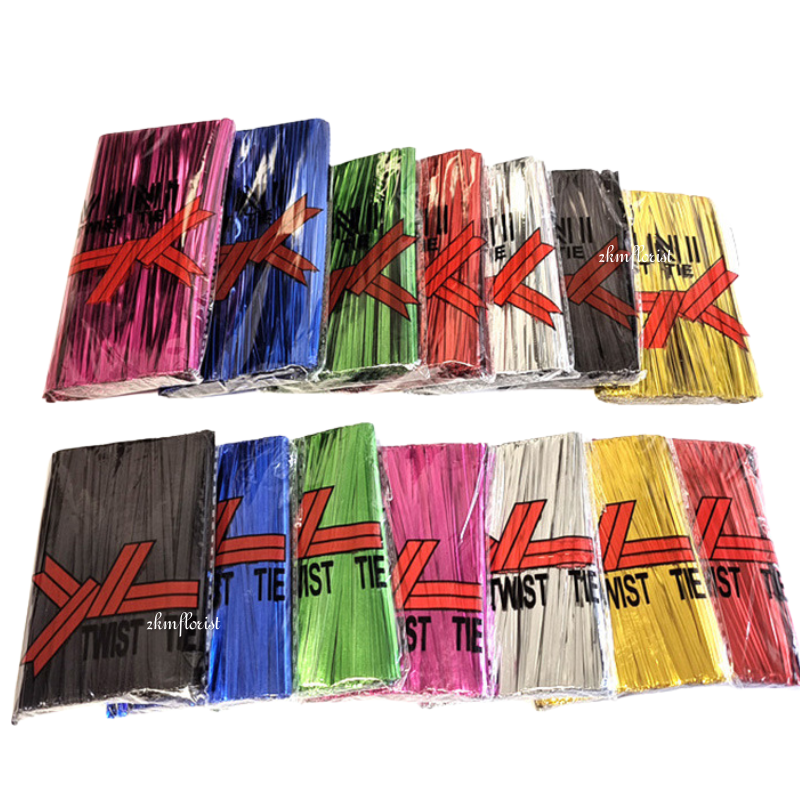 (800PCS) TWIST TIE Metallic Bread Wire Foil | Shopee Malaysia