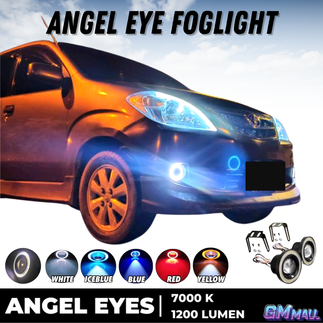 TOYOTA AVANZA SPOTLIGHT ANGEL EYE Fog Lamp LED LIGHT Halo Ring COB ...