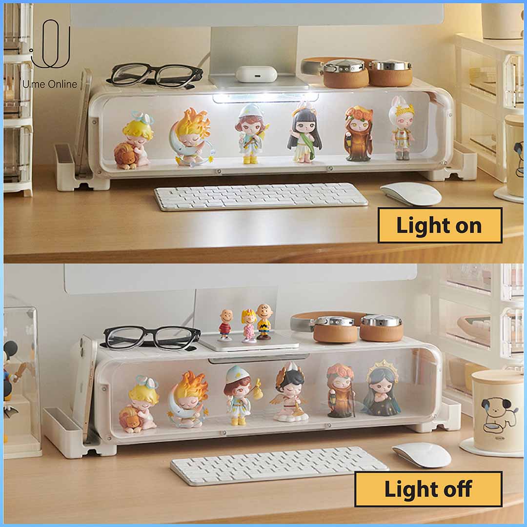 U.me Monitor Shelf LED Light Model Collection Display Monitor Riser ...