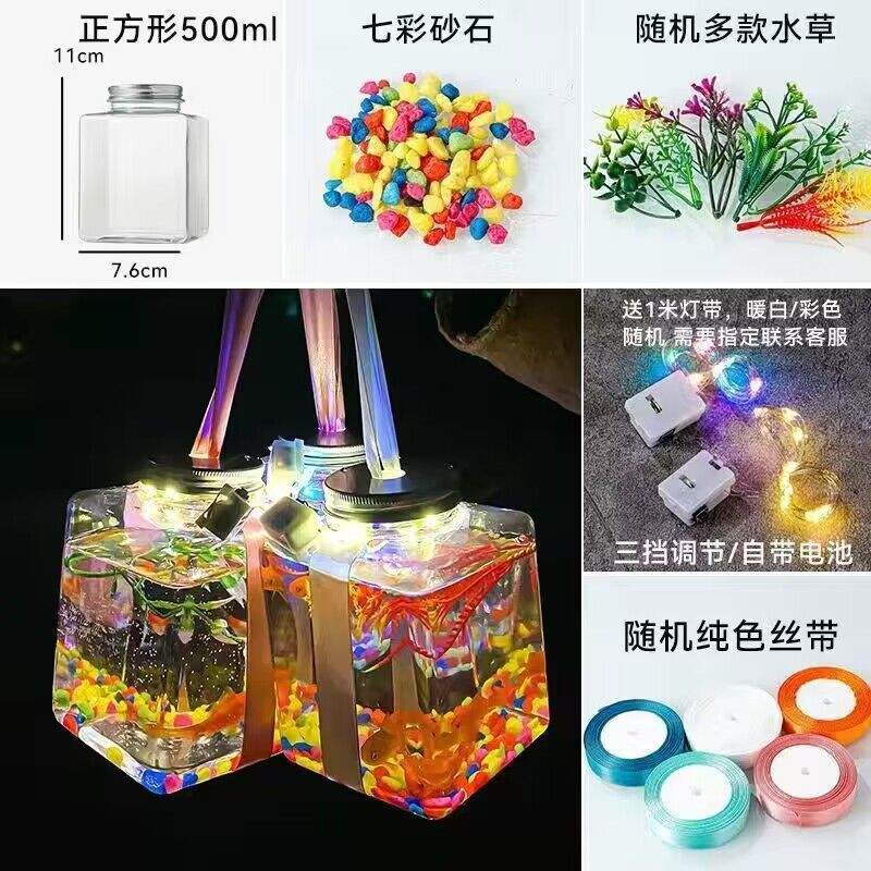 Mini Aquarium lantern Fish Light Tank moonlight Fish Aquarium Fish ...