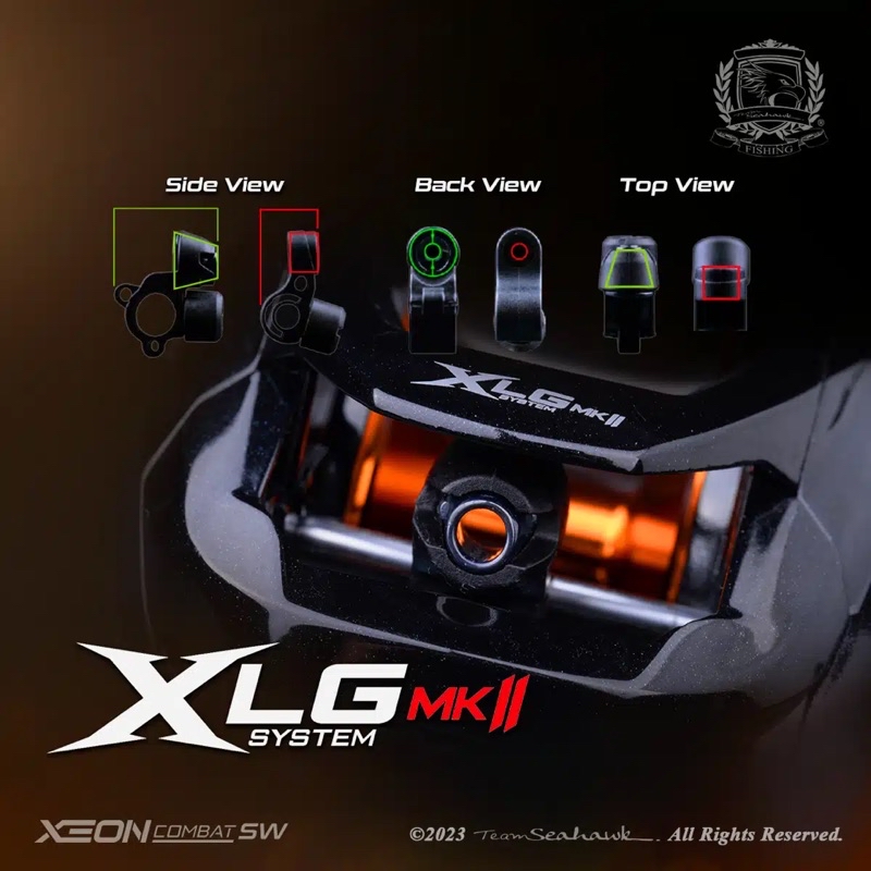 Team Seahawk Xeon Combat SW103HSL Baitcast Overhead Reel SW 103HSL BC ...