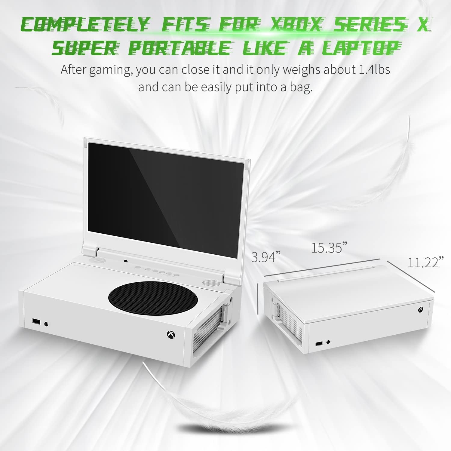 G-STORY 14‘’ Portable Monitor for Xbox Series S 4K Portable Gaming ...