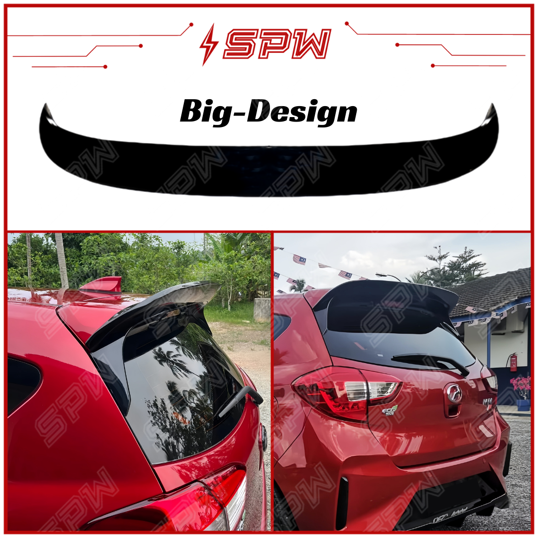 Perodua Myvi G3 (2018-2025) MG3 Ducktail Spoiler Rear Spoiler ABS Wing ...