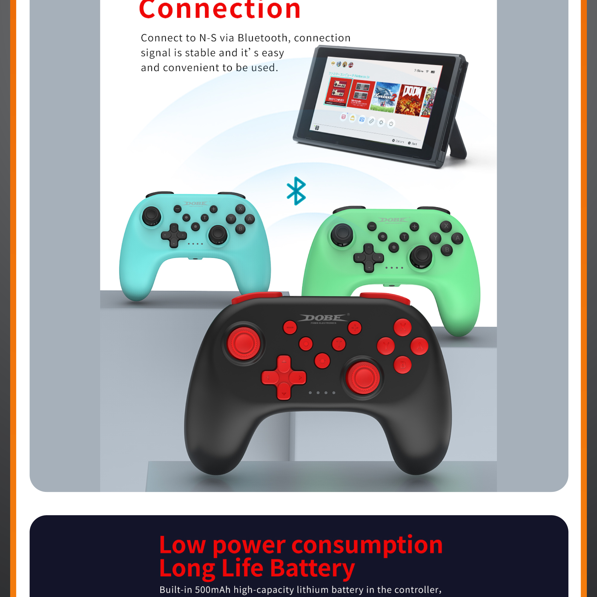 DOBE Nintendo Switch Wireless Controller Switch Pro Controller ...