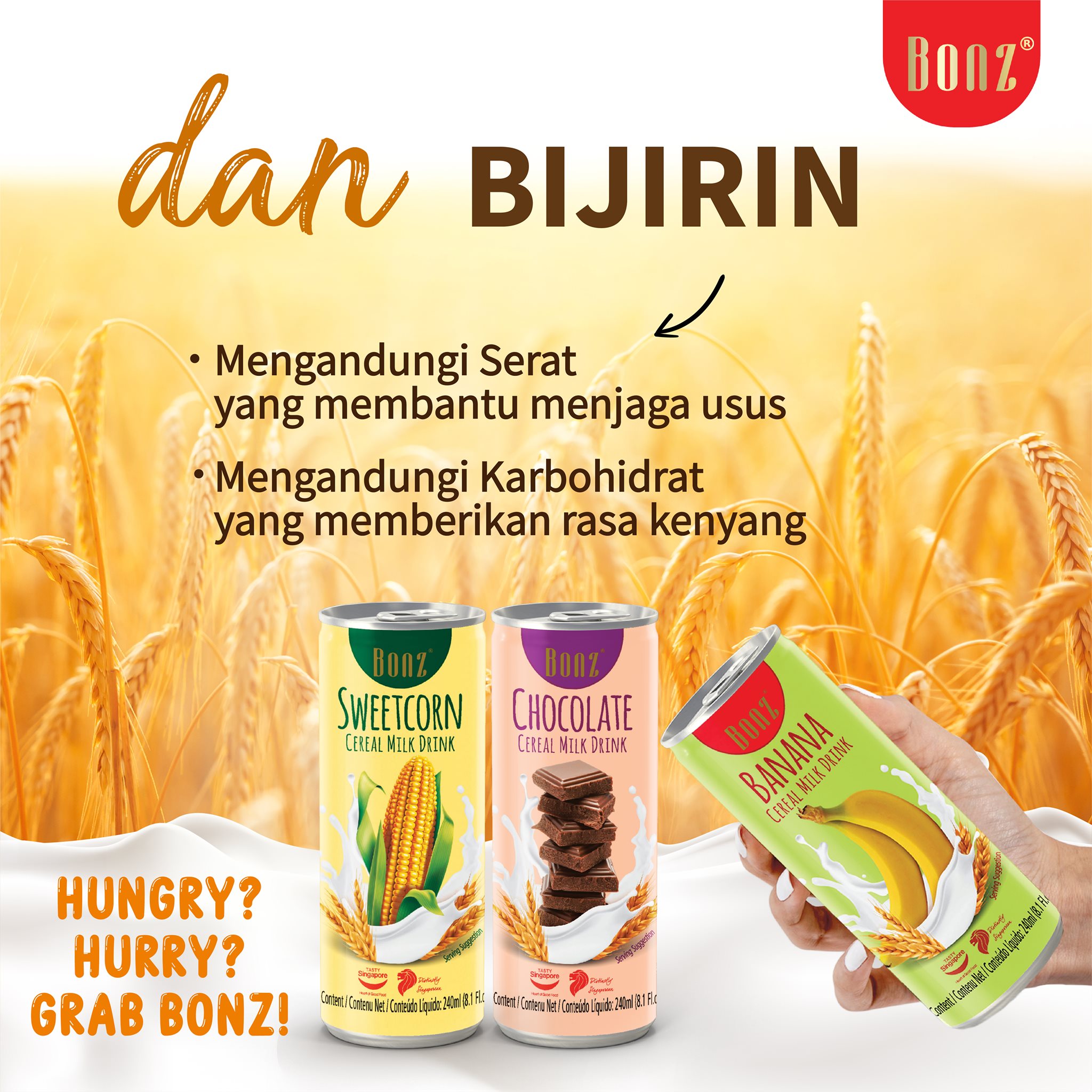 Bonz Cereal Milk Drink 240ml | Shopee Malaysia