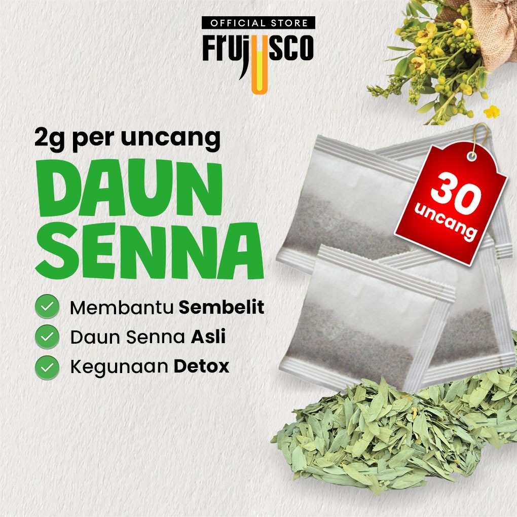 [30 Sachets] Frujusco Senna Leaf Tea Original Herbal Diet Slim Detox ...