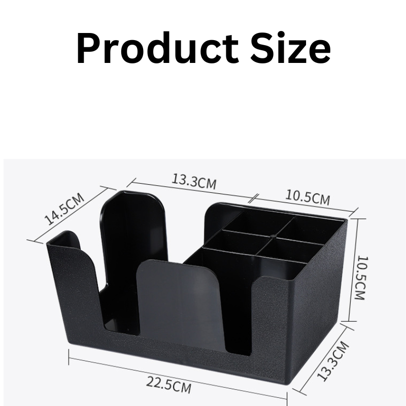 Napkin & Straw Holder Box – Storage Organizer for Tidy and Clean Straws ...