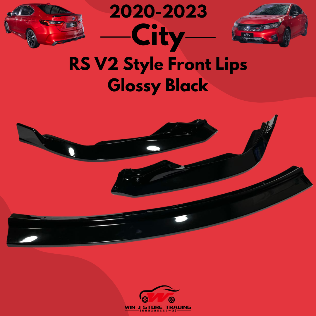 Honda City Gn2/Gn5 Hatchback 2020-2023 Glossy Black RS V2 Type Front ...