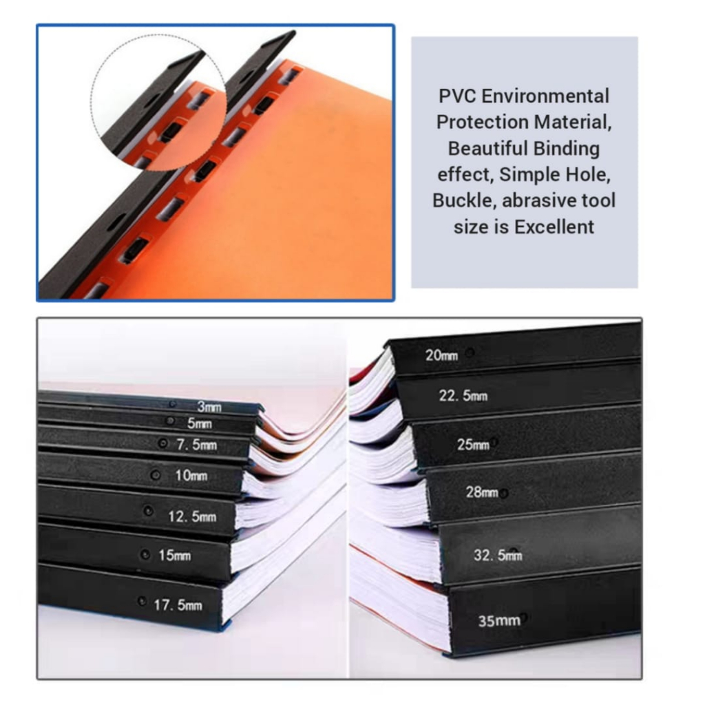 (Box) Press Binder | Binding Strip | Lock Binder | Press Binding Comb ...