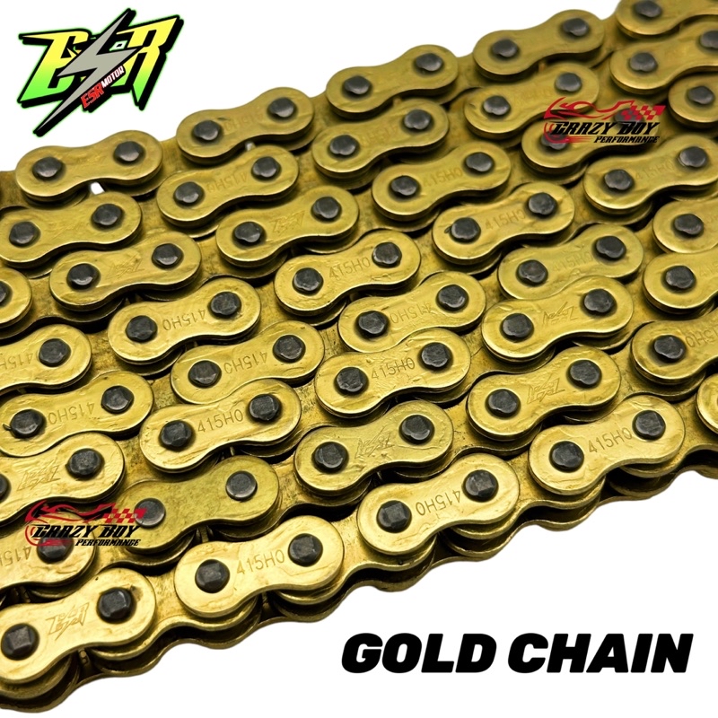 ESR 100% ORIGINAL CHAIN RANTAI 415 428 ORING / NO ORING 132L 100% ...