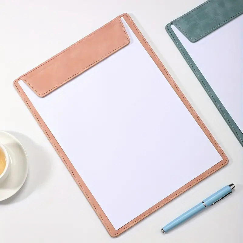 A4 Classic Minimalist PU Leather Magnetic Clip Board Writing Pad ...