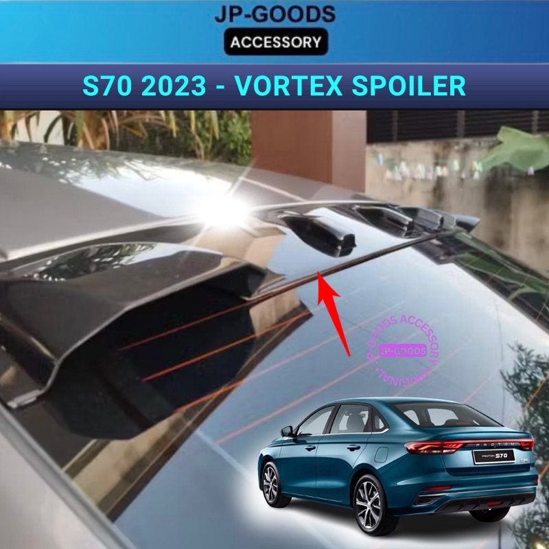 Proton S70 2023 - 2024 Rear Spoiler Vortex Style Windscreen Glass ...