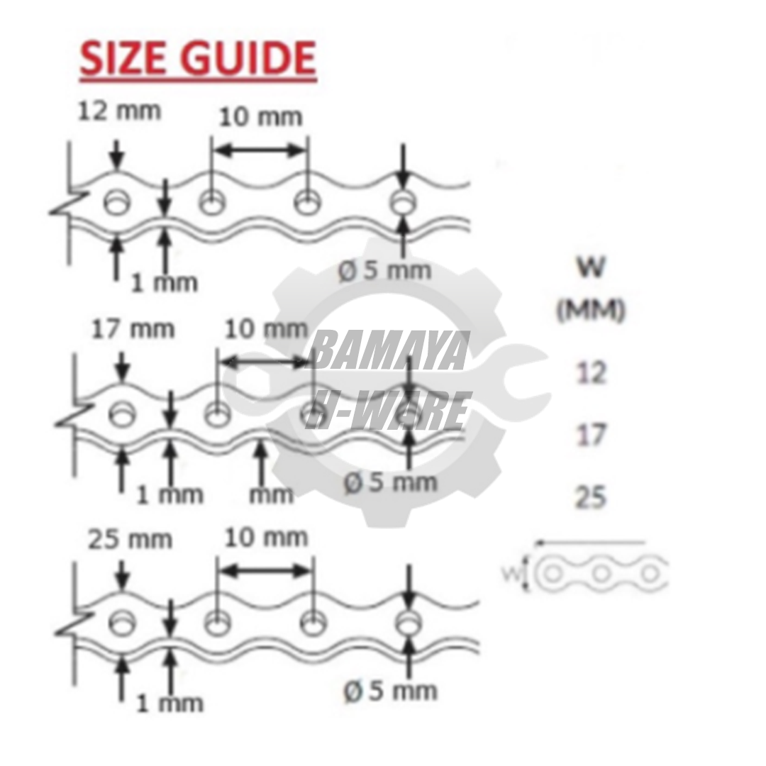 TOYO Multi Usage Steel Band. (1roll) Galvanized Steel Strapping Band ...
