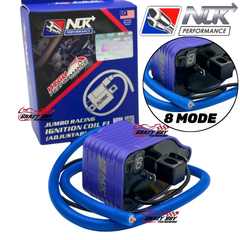 NLK PERFORMANCE RACING PLUG COIL FI FUEL INJECTION ADJUSTABLE 8 MODE YAMAHA HONDA LC135 Y15ZR ...