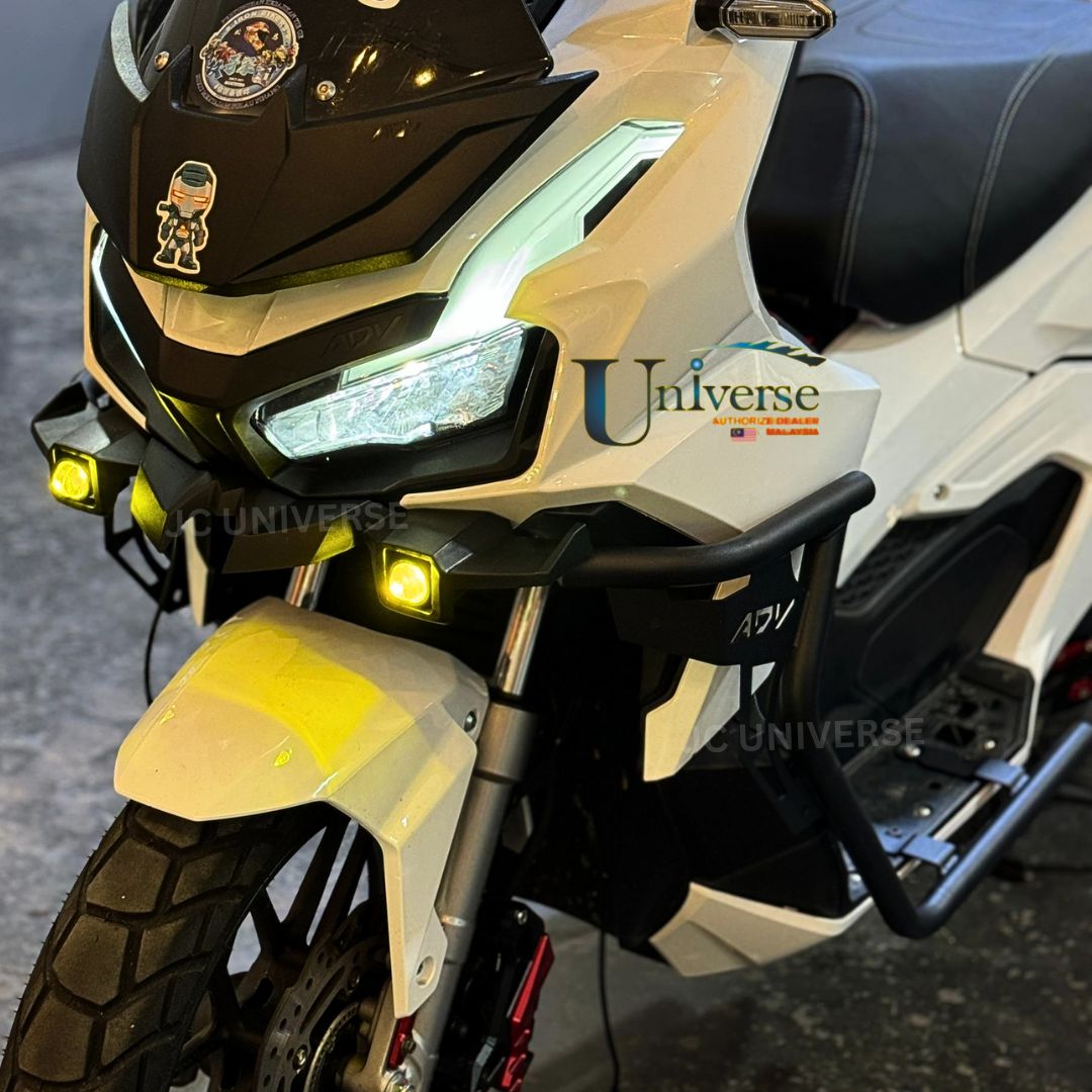 HONDA ADV160 AEROX WINGLET COVER SPOTLIGHT DUAL LED FAIRING WINGLET ...