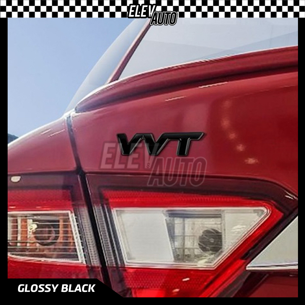 Proton Saga VVT 2016 - 2024 Word Emblem SAGA VVT Rear Word Car Emblem ...