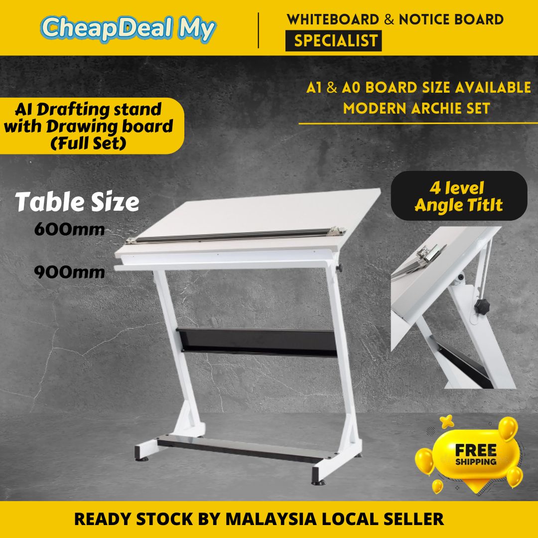 A1 & A0 Modern Drafting Stand With Drawing Board Drafting Table ...
