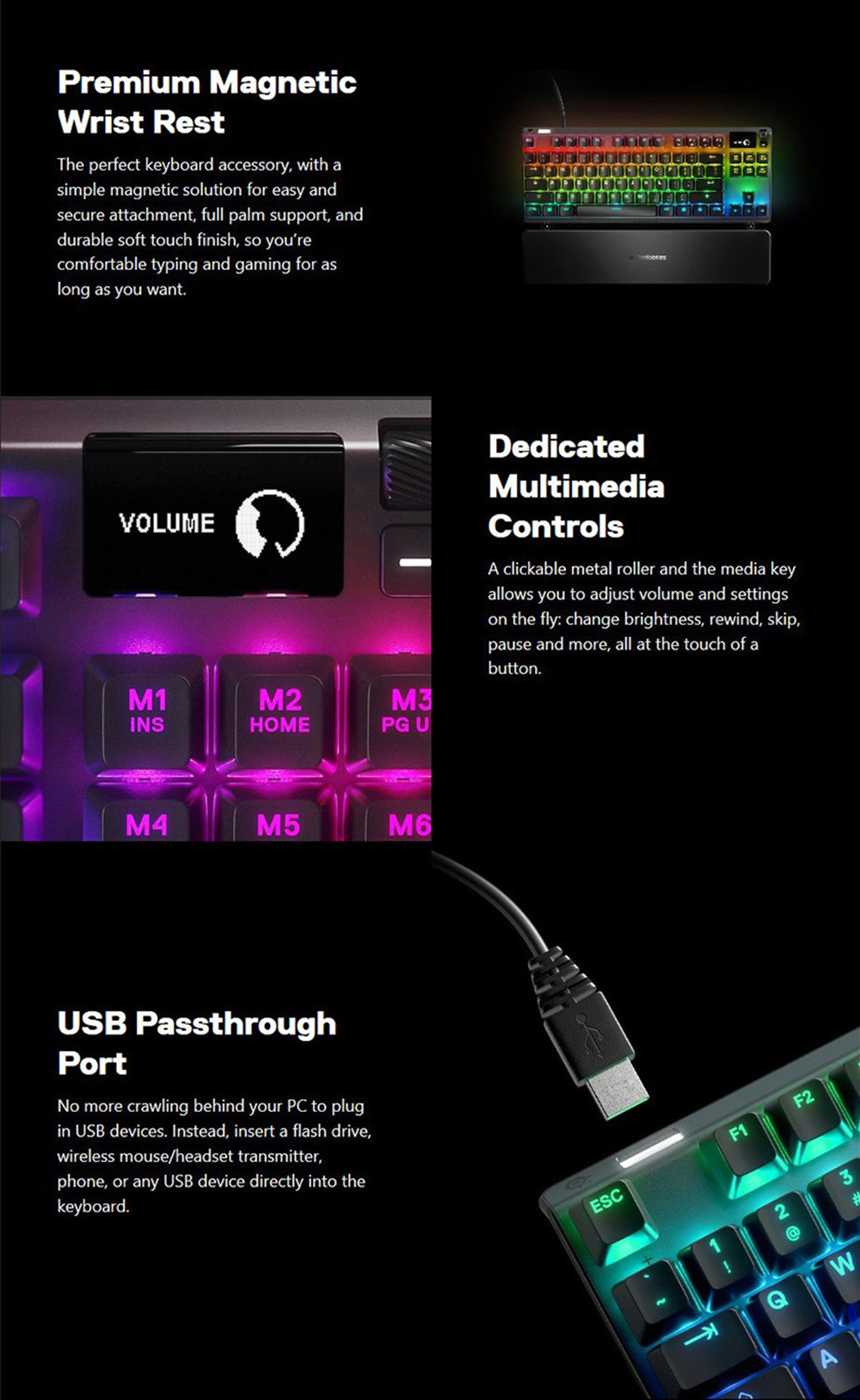 SteelSeries Apex 7 TKL RGB Mechanical Gaming Keyboard With Faded Box - Red Switch 64646 | Shopee ...