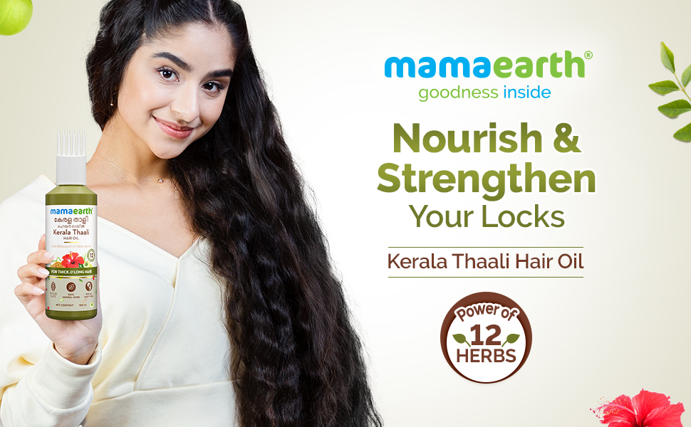 Mamaearth Kerala Thaali Hair Oil for Thick & Long Hair - 150 ml | Shopee Malaysia
