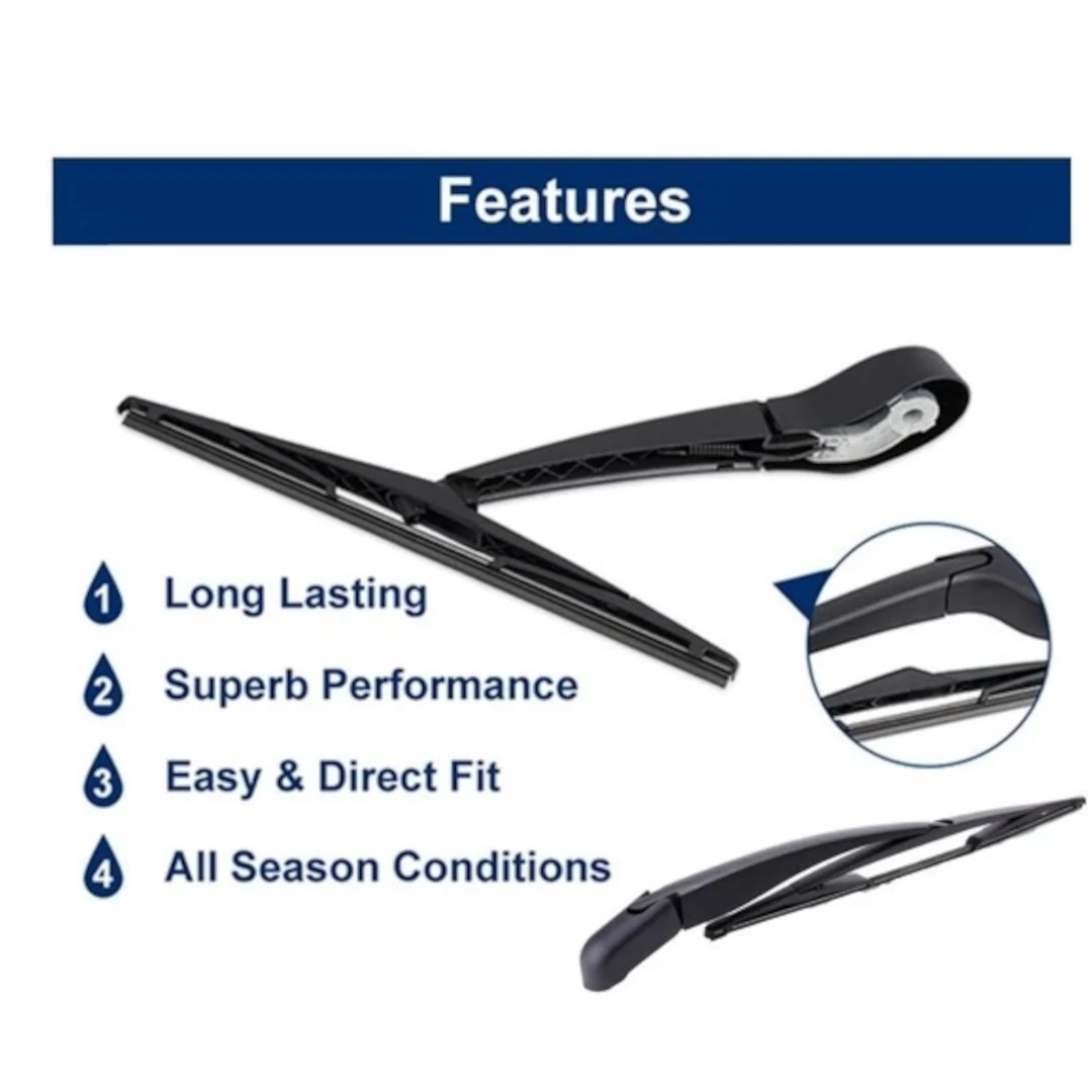 Perodua Kancil Rear Wiper Arm + Blade 12'' Silicone Rubber Rear Wiper ...