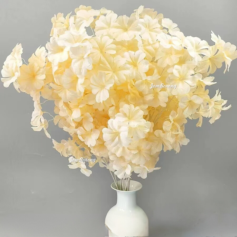 JAPANESE CHERRY Artificial Flowers Home Decor Plant Living Room Hiasan ...