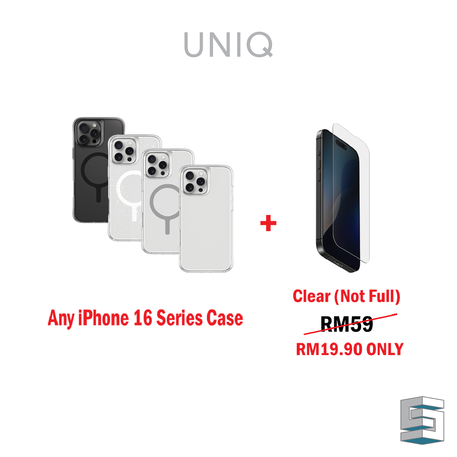 UNIQ Lino Hue Hybrid Magclick Case for iPhone 16 (6.1) /16 Pro (6.3) / 16 Pro Max (6.9) Silicone ...