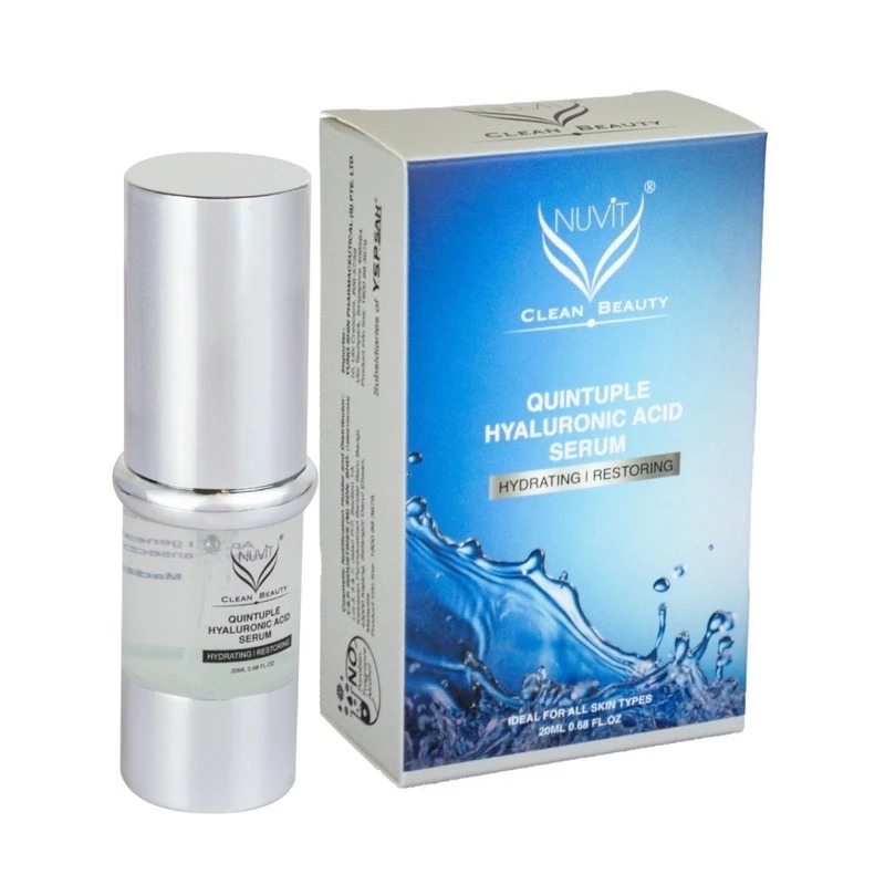 💜 《Nuvit》1)Moistloc Hydrating Crystal Serum保湿水晶精华 （30ml）💜2） Quintuple ...