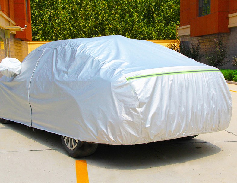 Silver Car Cover Outdoor UV Protection Waterproof Penutup Kereta Myvi ...