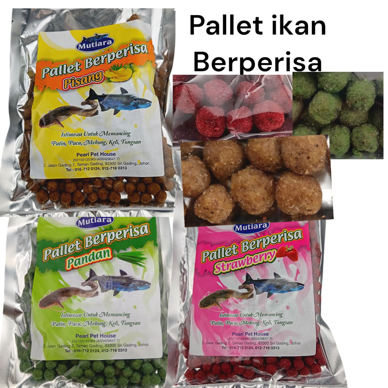 MUTIARA PALET PALLET IKAN BERPERISA STRAWBERRY/PANDAN/PISANG UNTUK ...