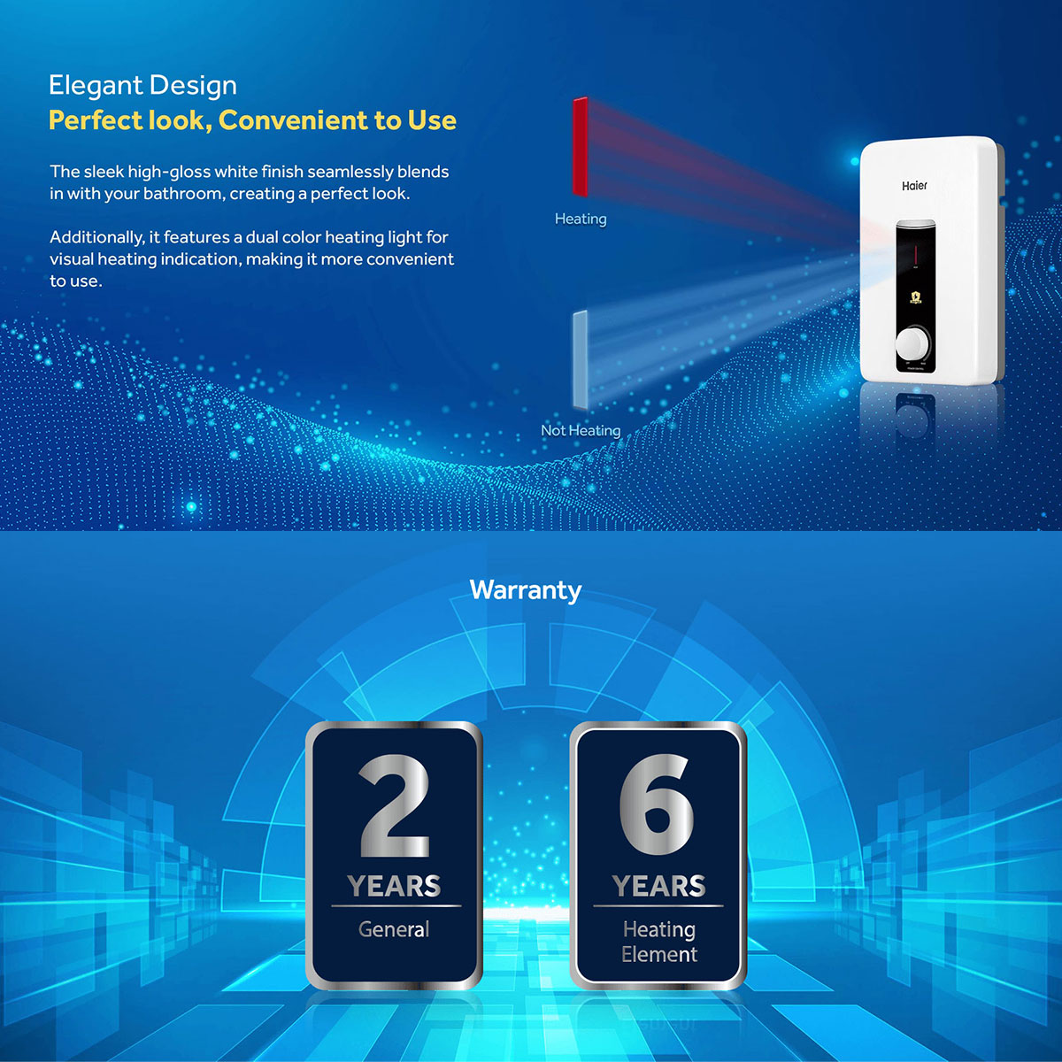 [READY STOCK] Haier Standard Water Heater 3.8KW / 3D Heating Technology ...