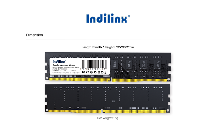 Indilinx DDR4 16GB 8GB 3200MHZ PC3200 Desktop PC Ram Value Series ...