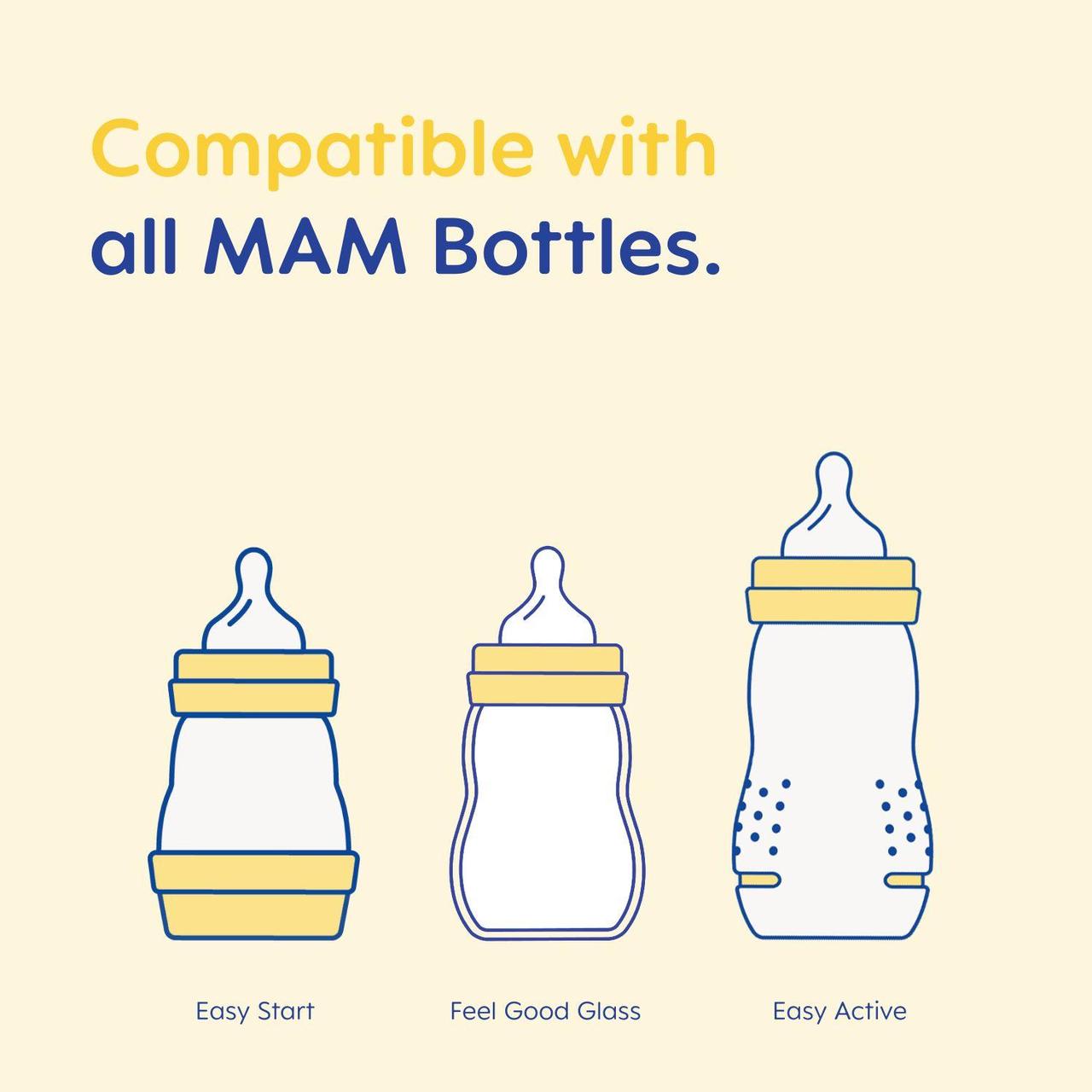 MAM Teat 2pcs Bottle Nipple, Size 0/ 1/ 2/ 3/ Spill-Free/ Extra Fast ...