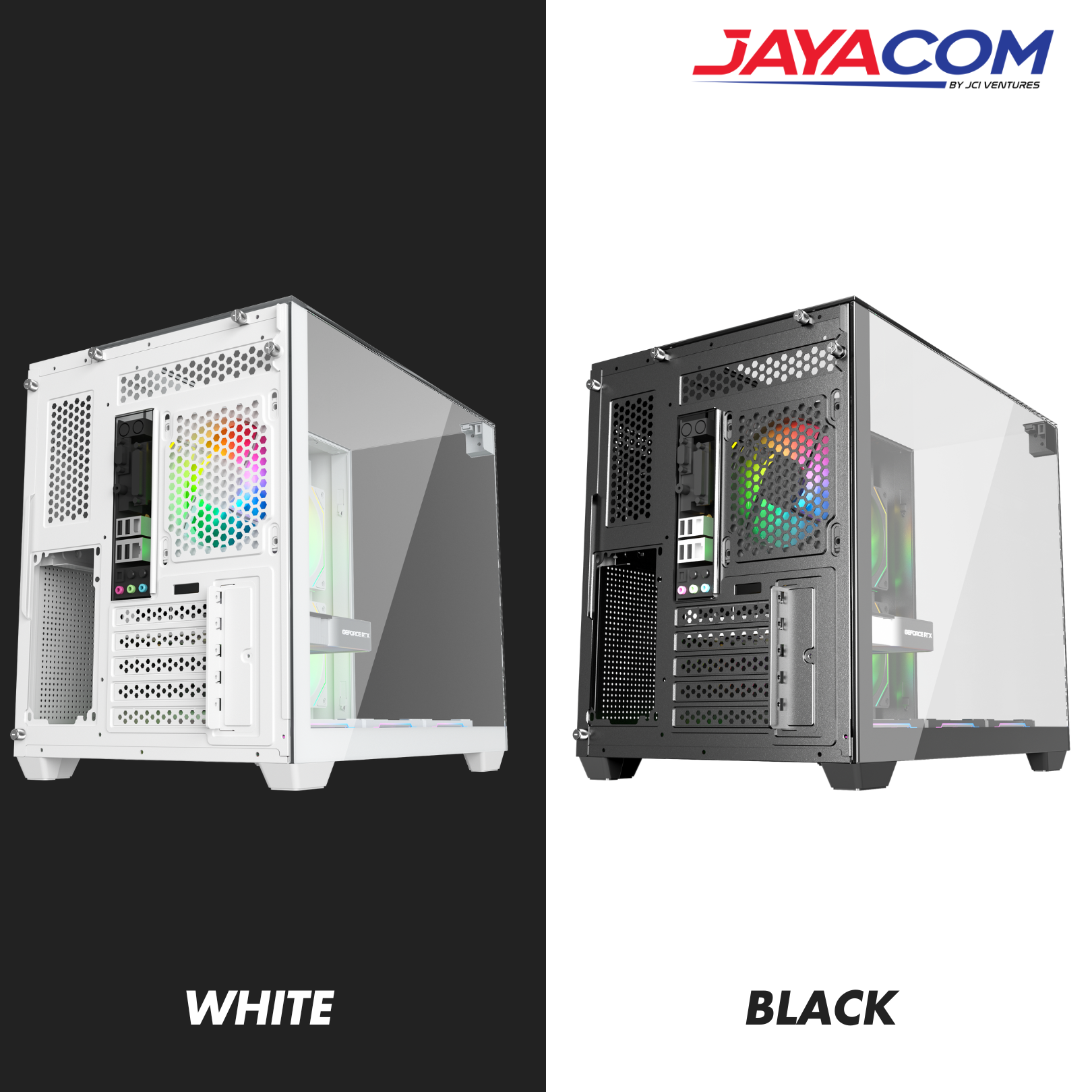 Invasion M-ATX Genesis-M Casing Chassis – Black / White (Free 4x 120mm ...